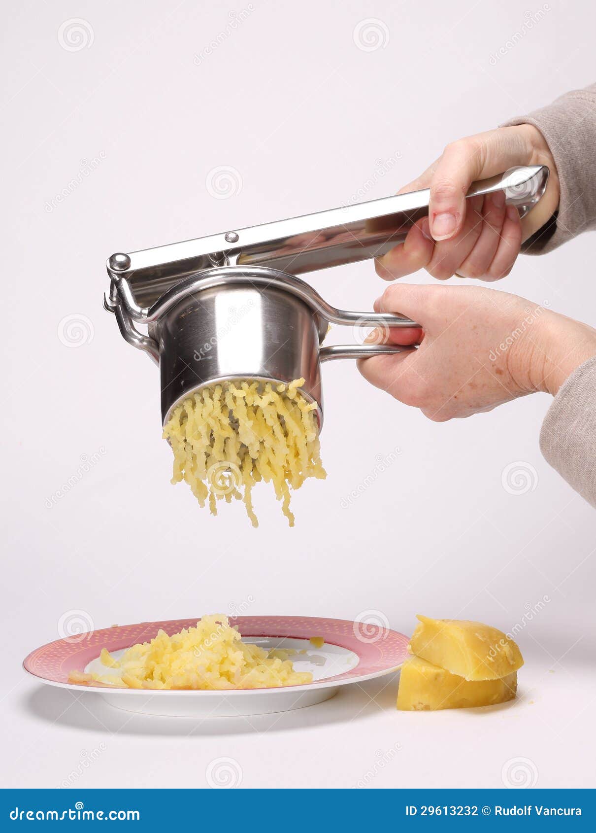 Potatoes come out smashed stock photo. Image of nutrition - 29613232