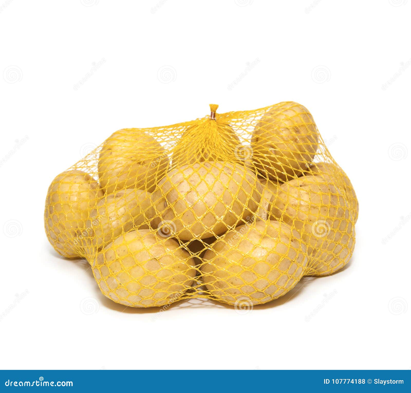 Potatoes Fresh in the Package Stock Photo - Image of nature, white ...