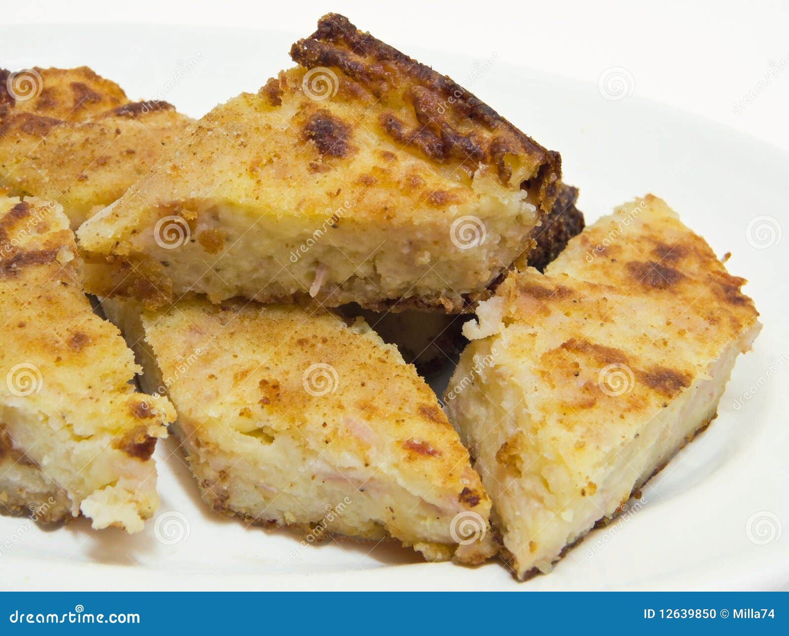 Potatoes gateau. stock photo. Image of dieting, food - 12639850