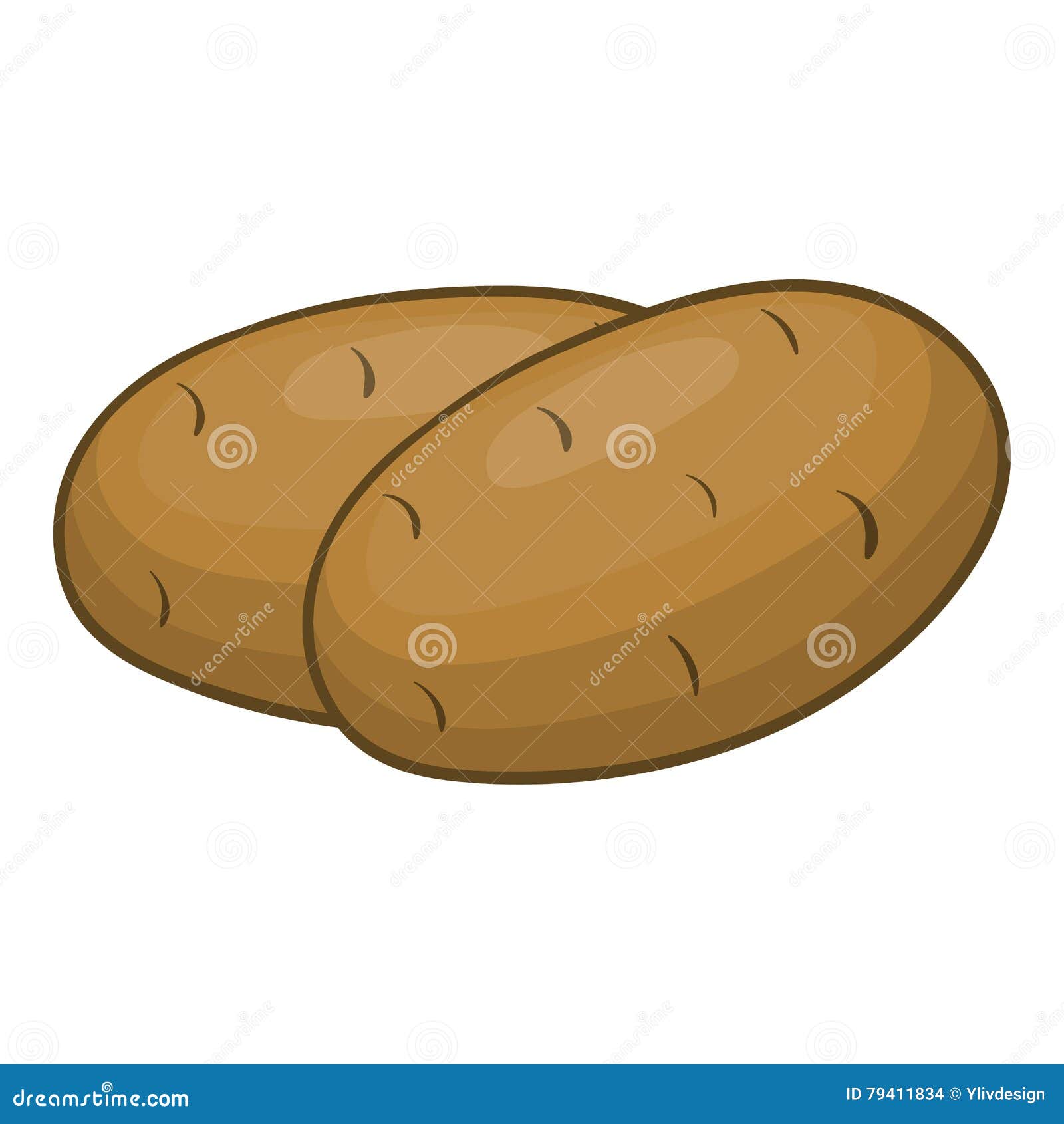 Potatoes Icon, Cartoon Style Stock Vector - Illustration of lifestyle ...