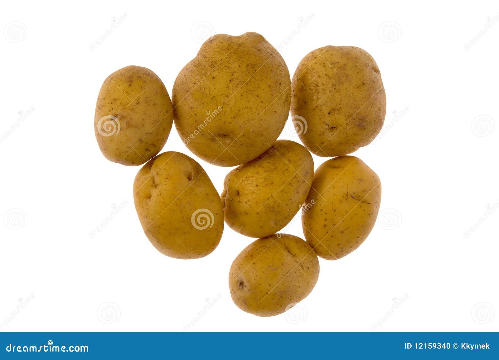 Potatoes isolated stock photo. Image of white, potato - 12159340