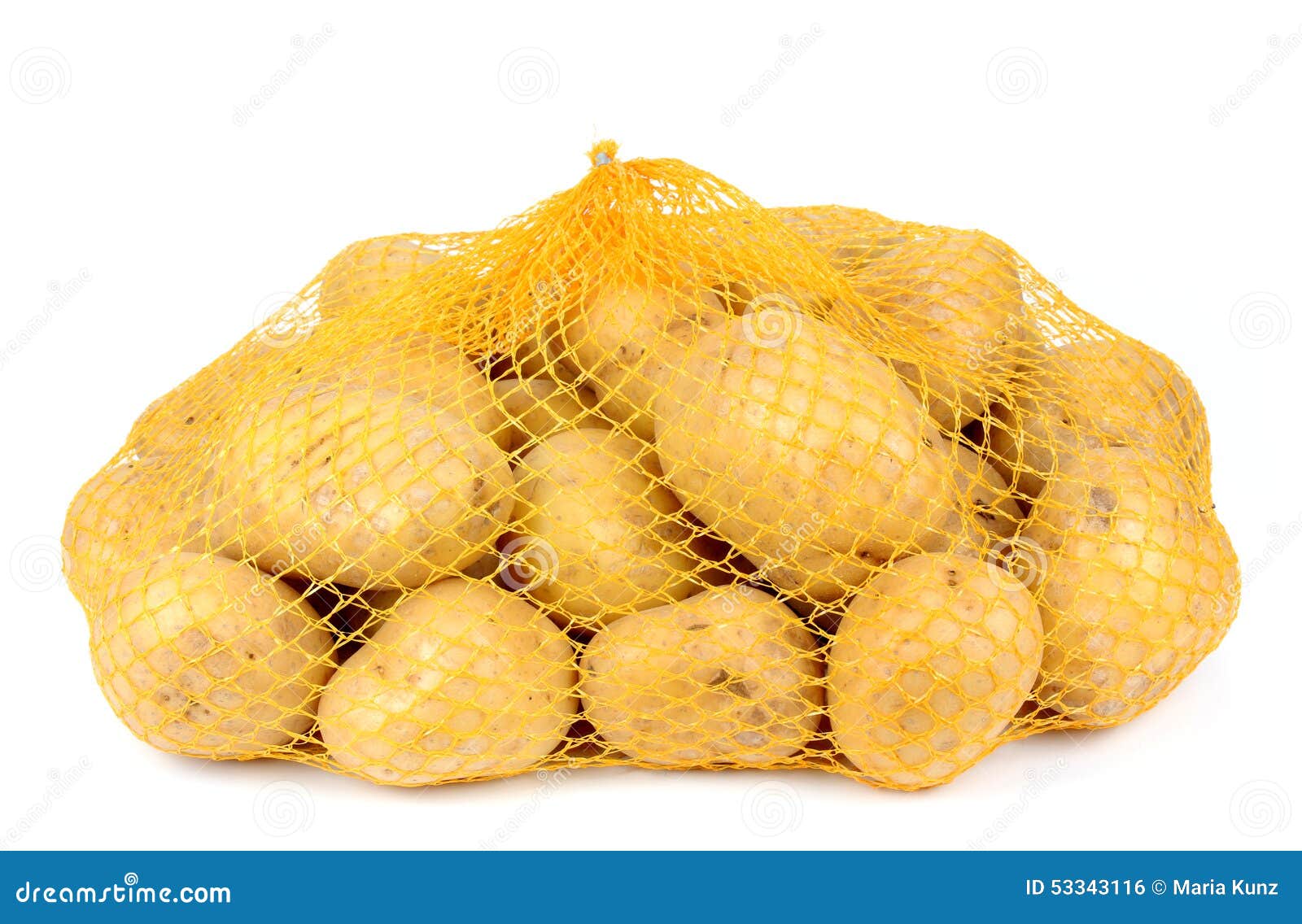 Potatoes in a Pack Isolated on White Background Stock Photo - Image of ...