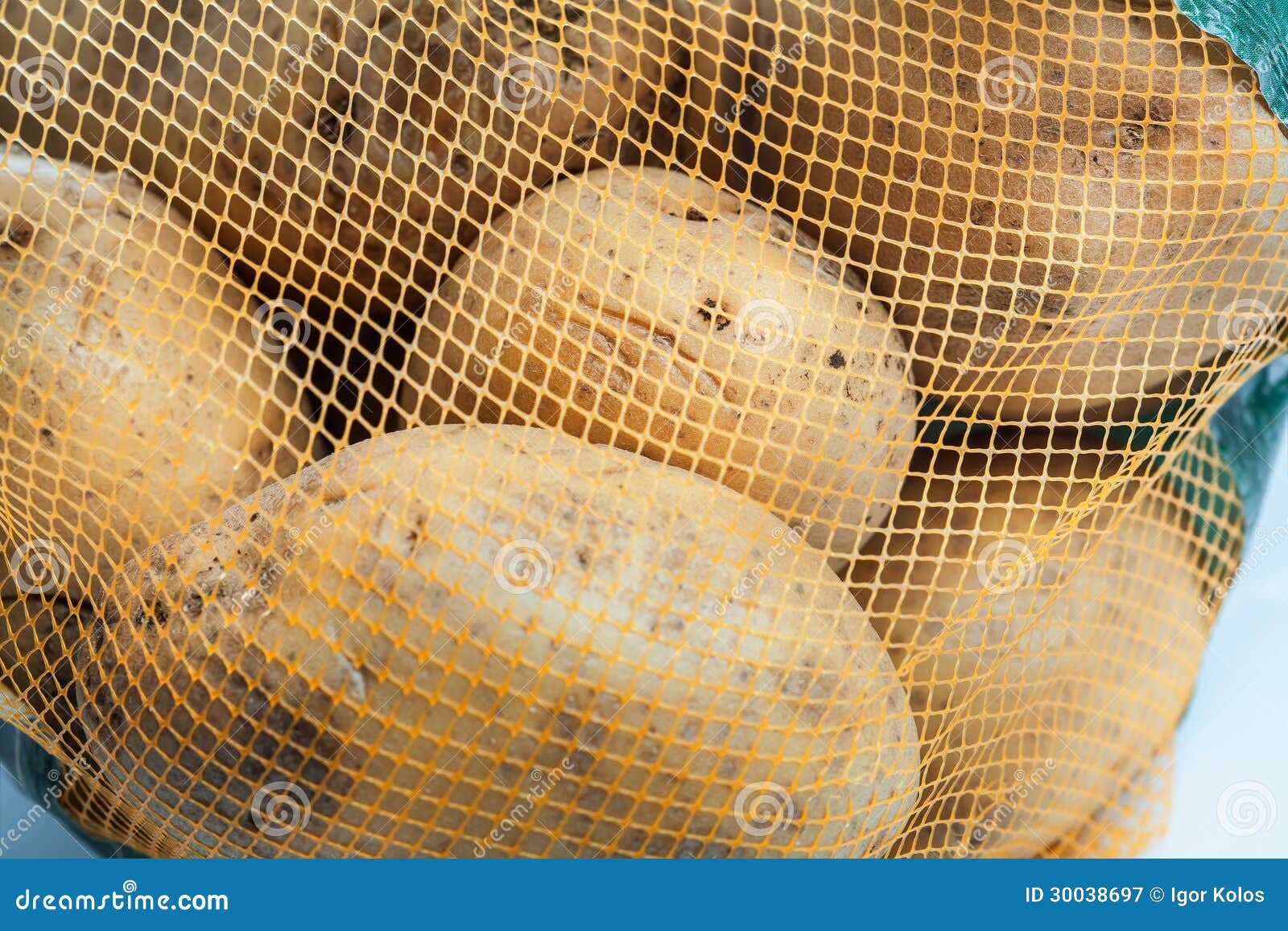 Potatoes in a package stock image. Image of starch, background - 30038697