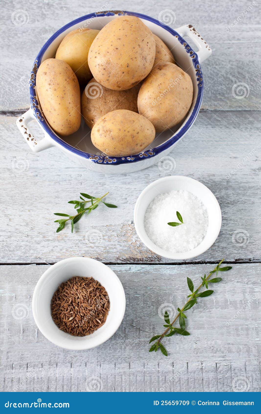 Potatoes salt and cumin stock image. Image of nutrition - 25659709