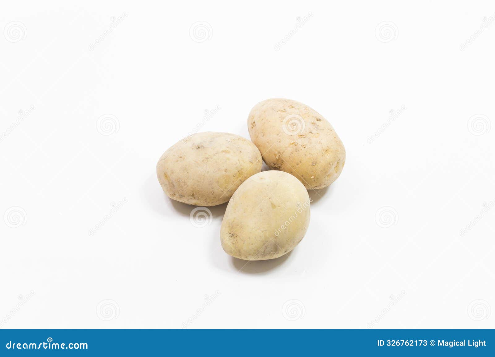Potatoes Stand on a White Background Stock Image - Image of farming ...