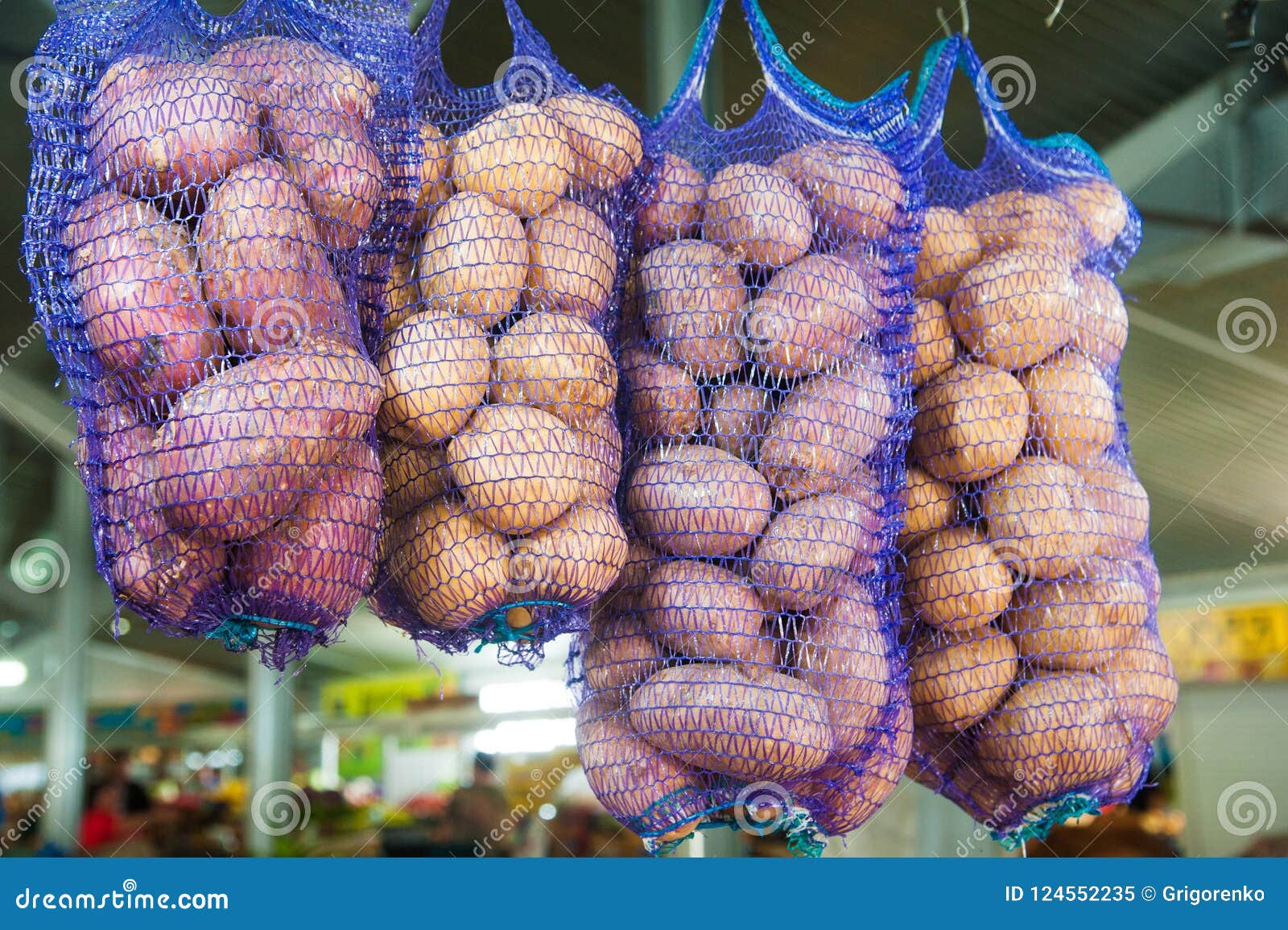 Potatoes in Supermarket Stand Stock Image - Image of healthy, nutrition ...