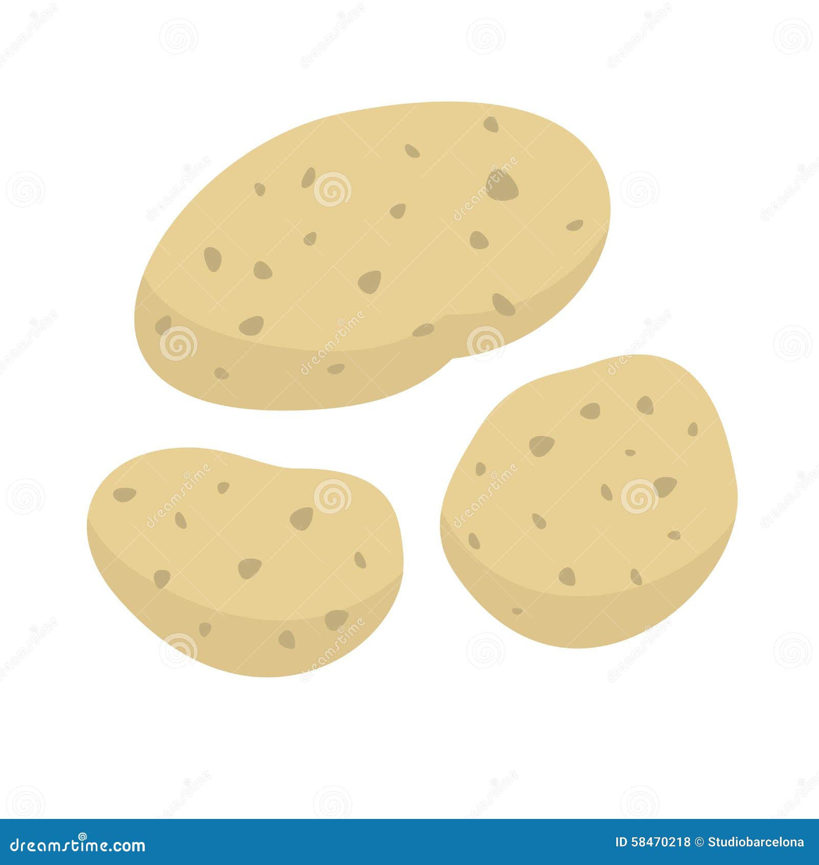 Potatoes vector stock vector. Illustration of root, simple - 58470218