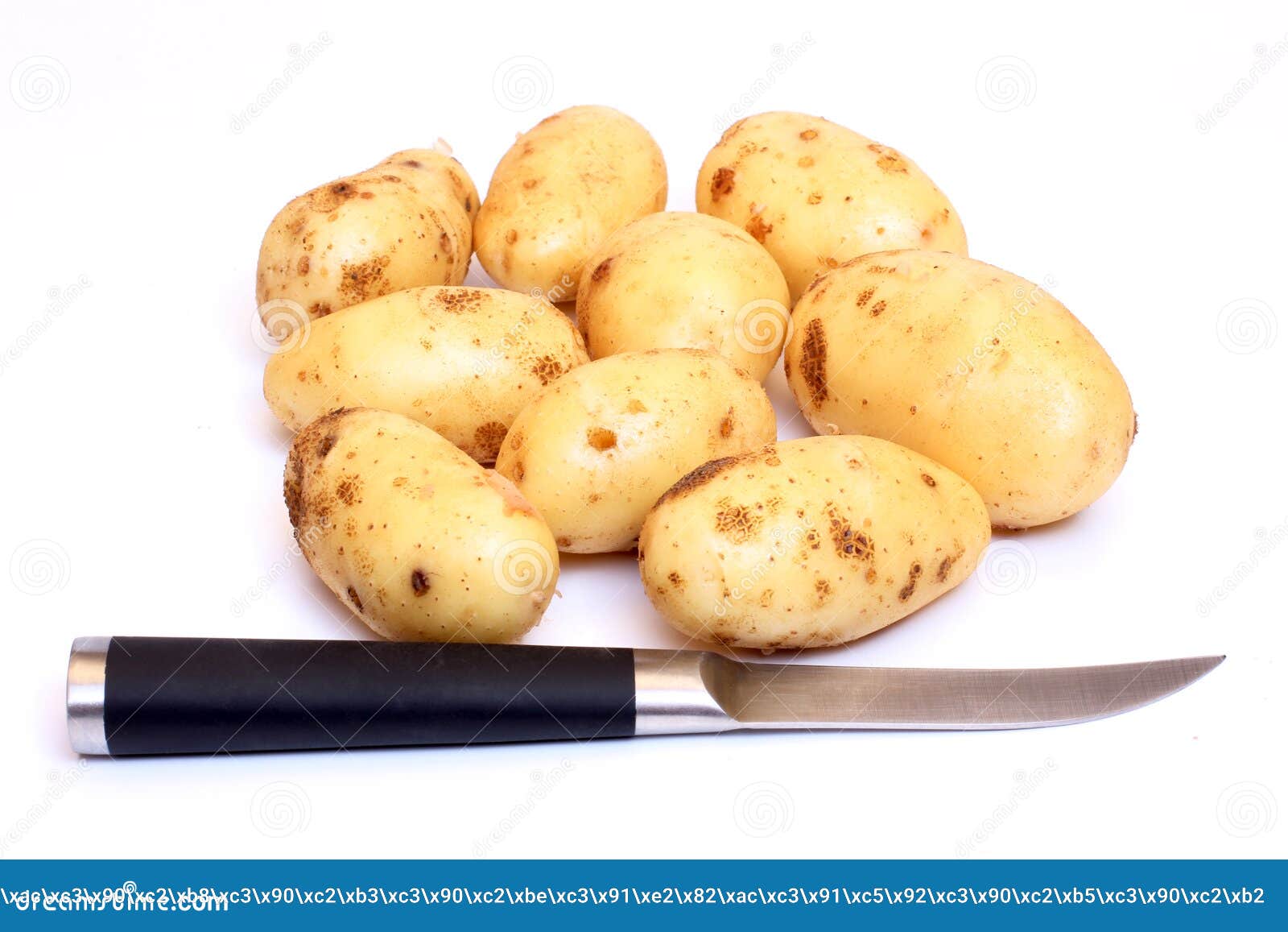 Potatos and knife stock image. Image of full, ripe, heap - 23457127