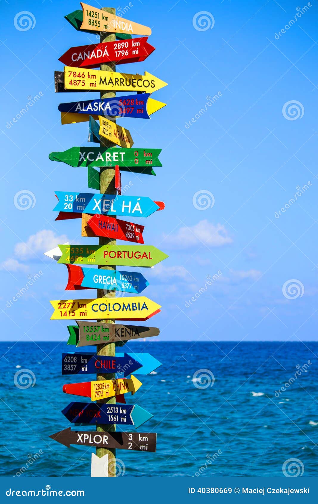 Poteau Indicateur Drôle De Direction Image stock - Image du caraïbes ...