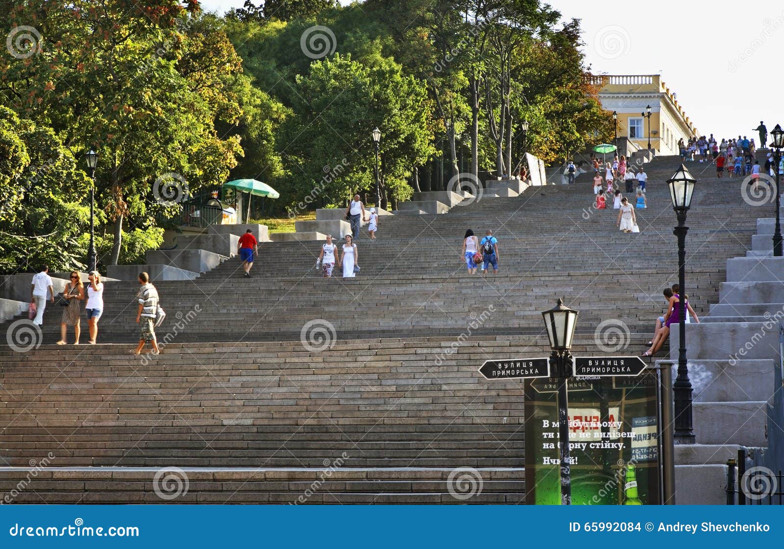 Potemkin Stairs in Odessa. Ukraine Editorial Stock Image - Image of ...