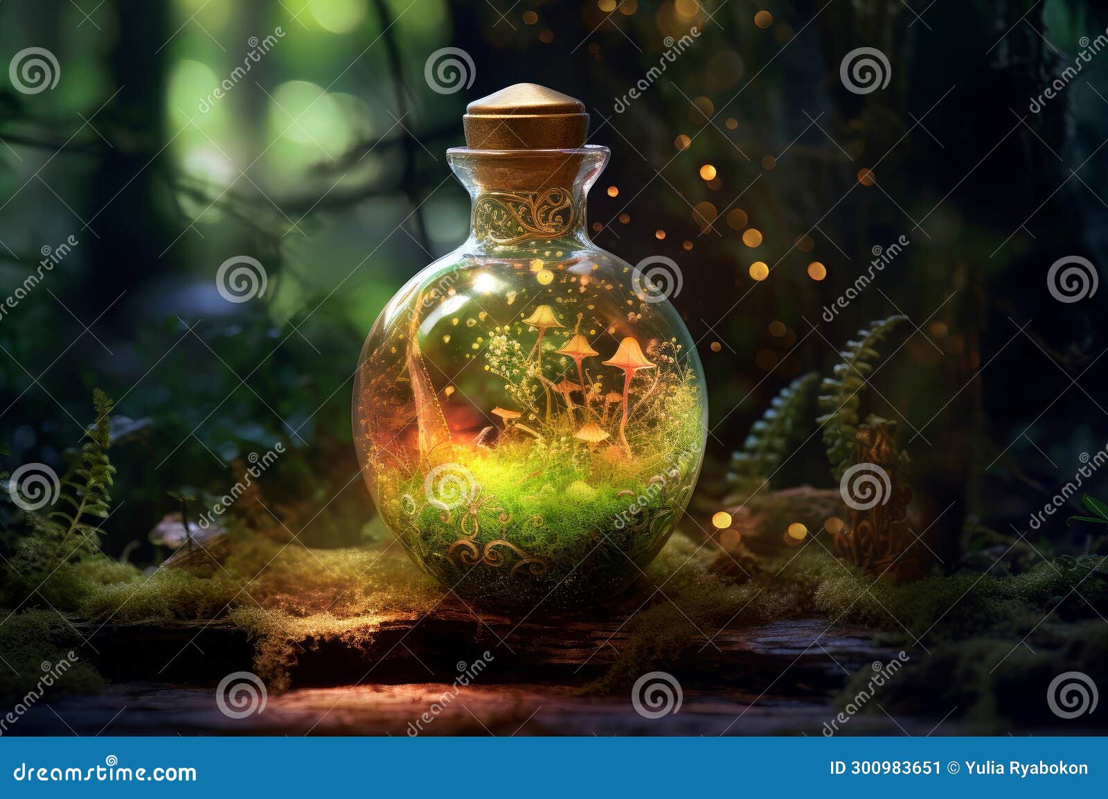 Potent Magical Elixir. Generate Ai Stock Illustration - Illustration of ...