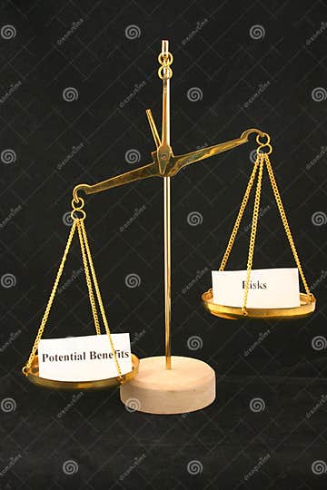Potential Benefits Outweigh the Risks - Conceptual Stock Image - Image ...