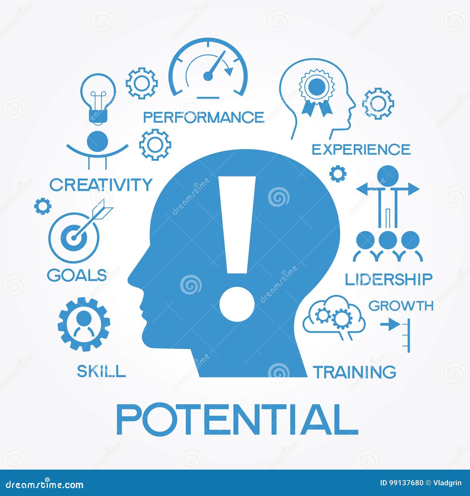 Potential design concept stock vector. Illustration of books - 99137680