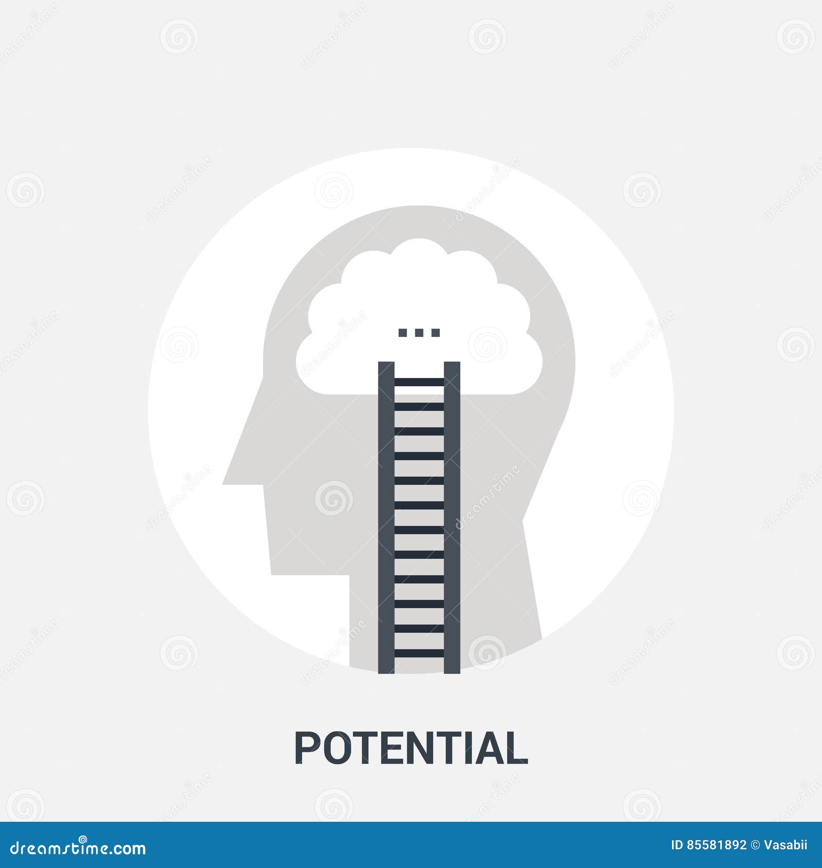 Potential icon concept stock vector. Illustration of corporate - 85581892