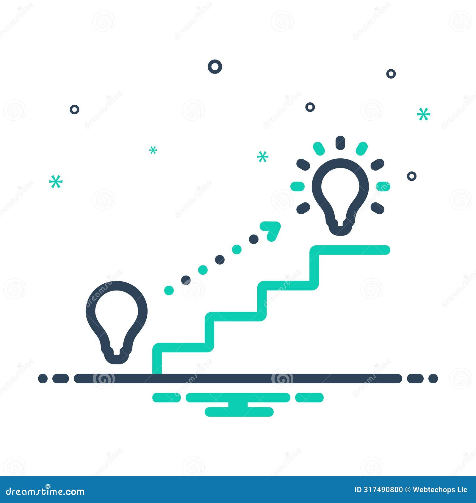 Mix Icon for Potential, Probability and Development Stock Illustration ...