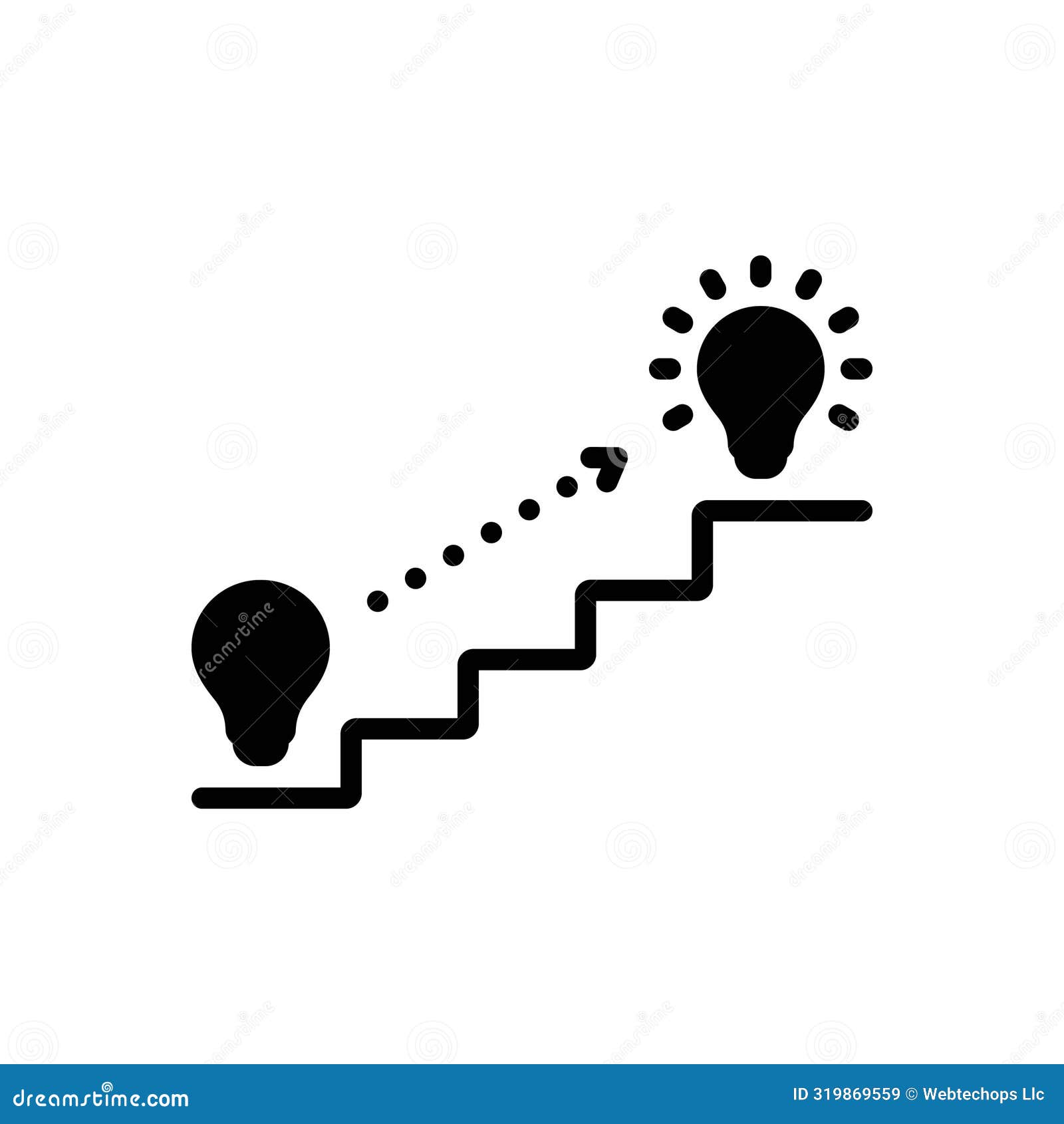 Black Solid Icon for Potential, Probability and Success Stock ...