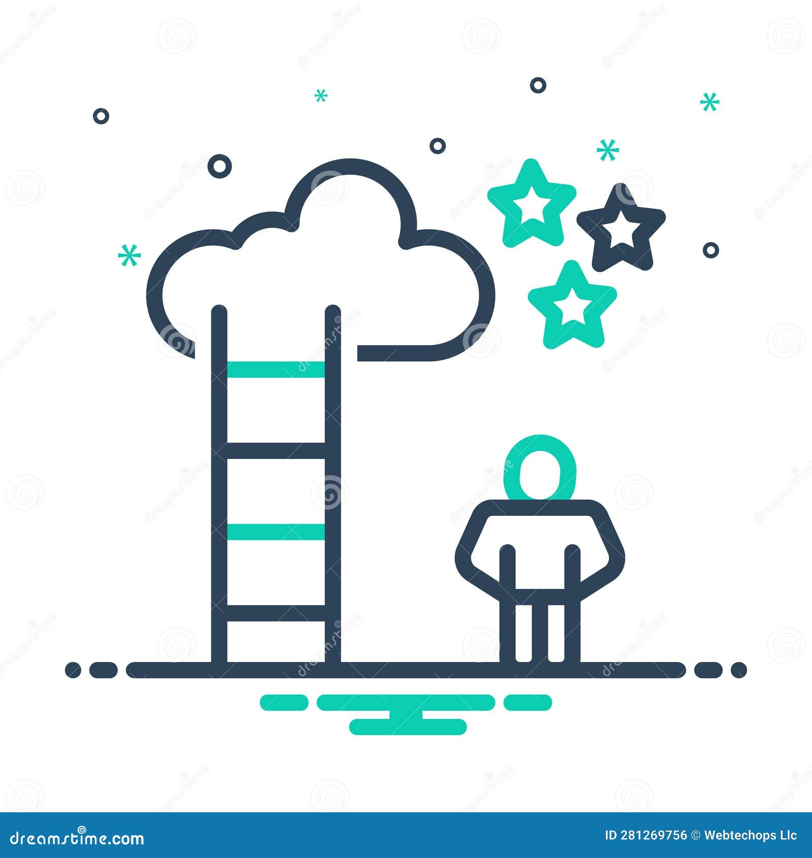 Mix Icon for Potential, Probable and Goal Stock Vector - Illustration ...