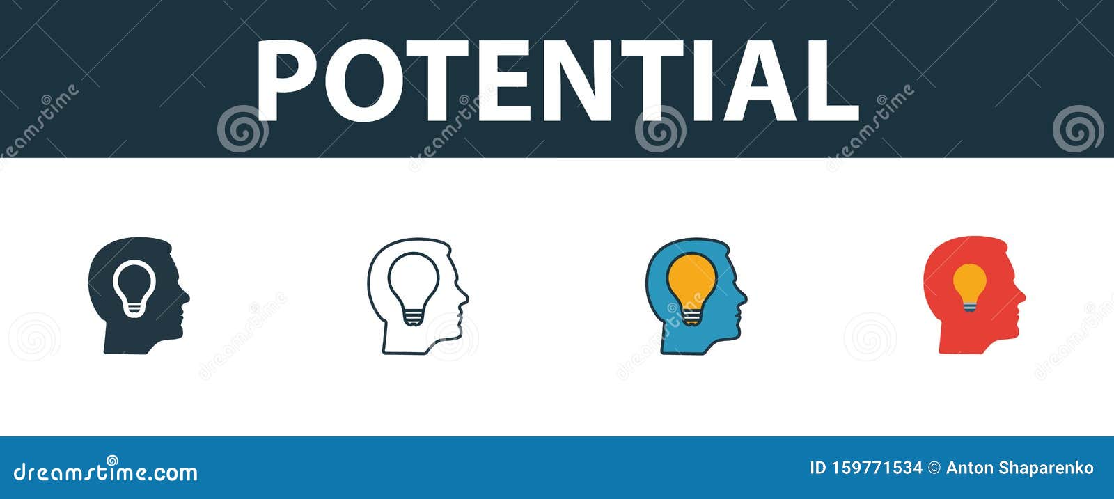 Potential Icon Set. Premium Symbol in Different Styles from ...