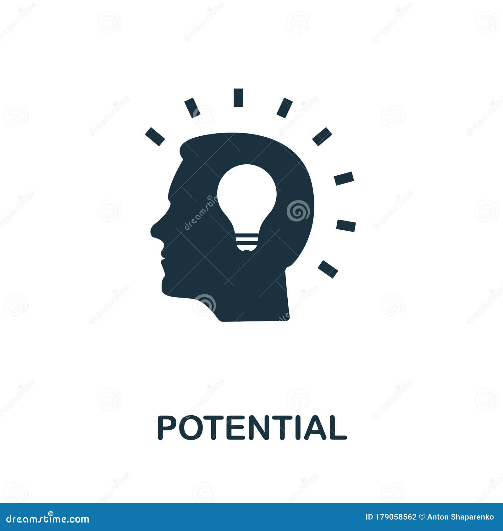 Potential Icon. Simple Element from Consulting Collection Stock Vector ...