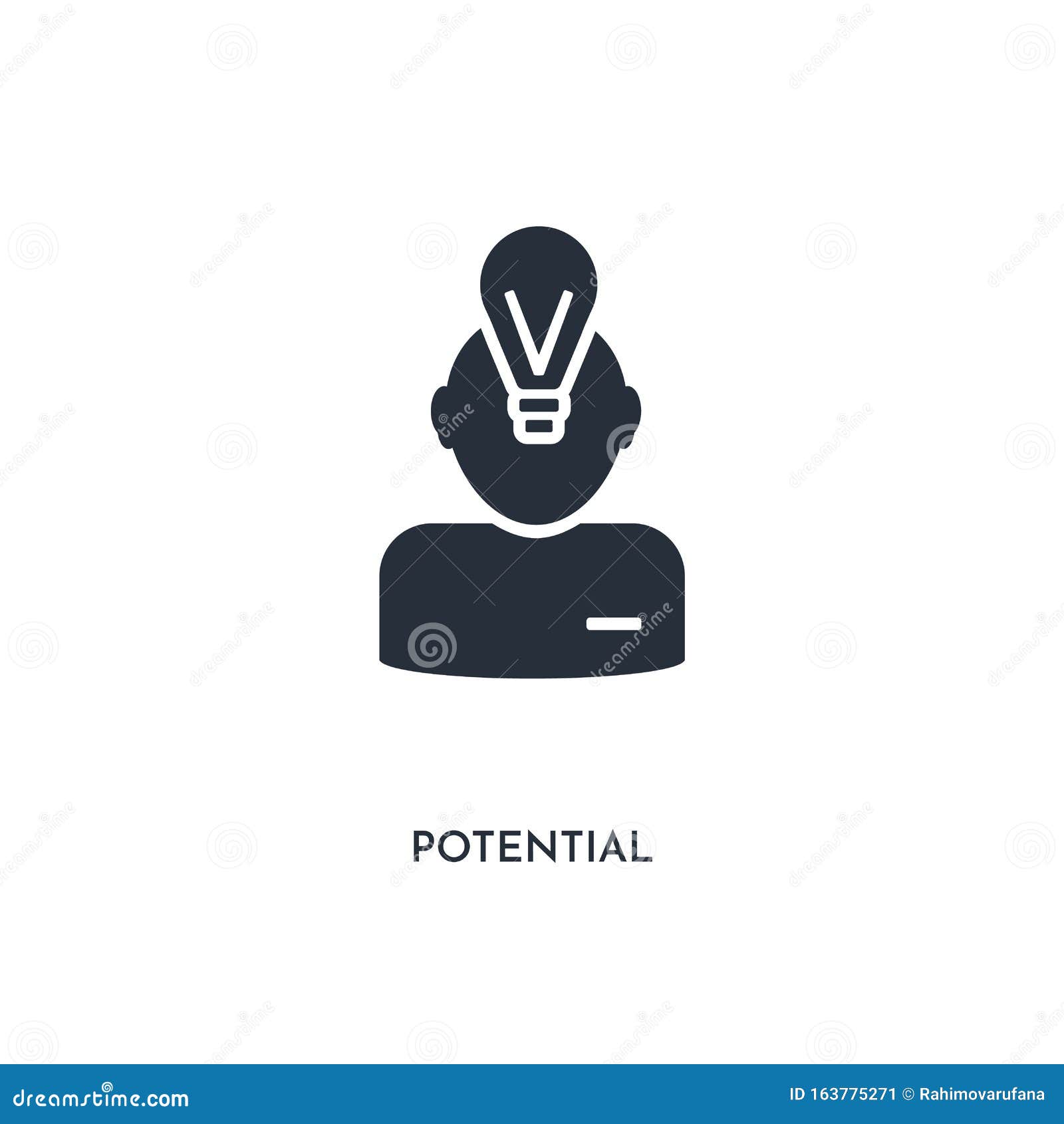 Potential Icon. Simple Element Illustration. Isolated Trendy Filled ... Potential Icon. Simple Element Illustration. Isolated Trendy Filled ...