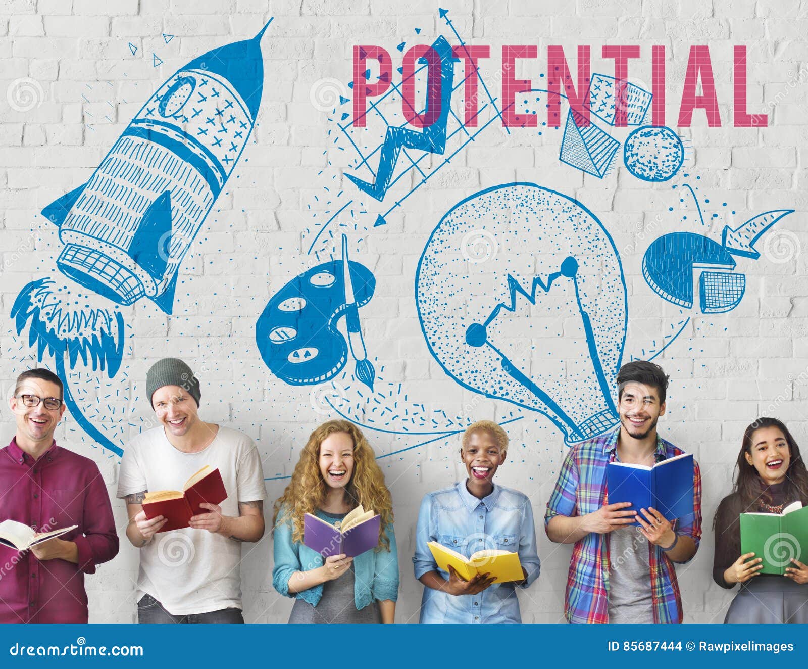 Potential Ideas Creativity Imagination Light Bulb Concept Stock Photo ...