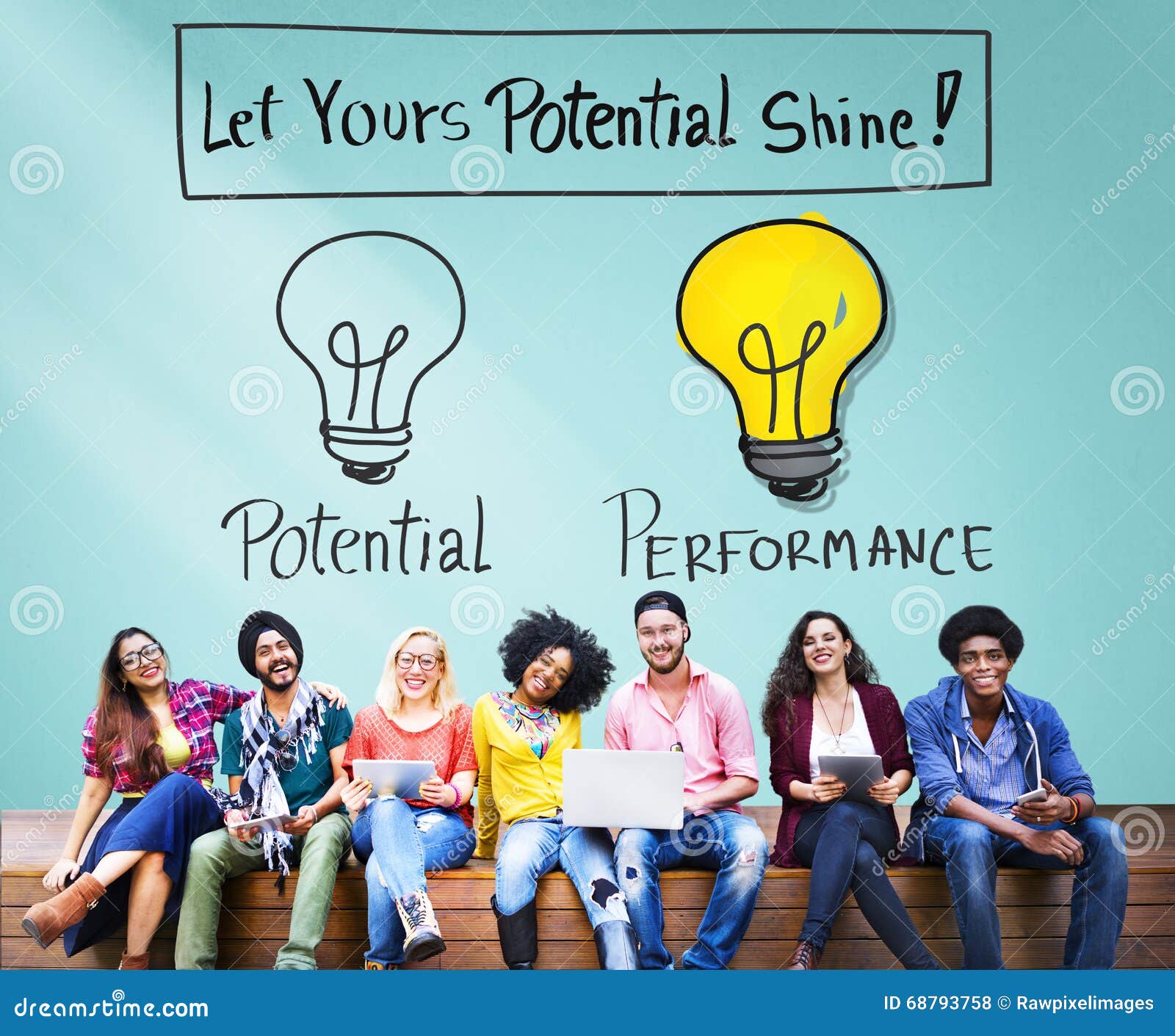 Potential Performance Ability Accomplishment Skill Concept Stock Image ...