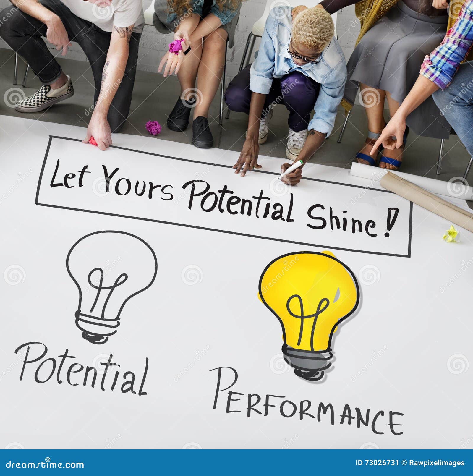 Potential Performance Ability Accomplishment Skill Concept Stock Image ...