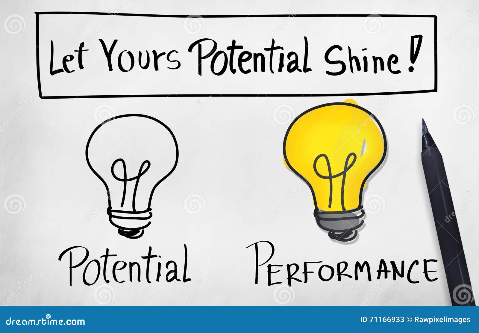 Potential Performance Efficiency Accomplishment Concept Stock Image ...