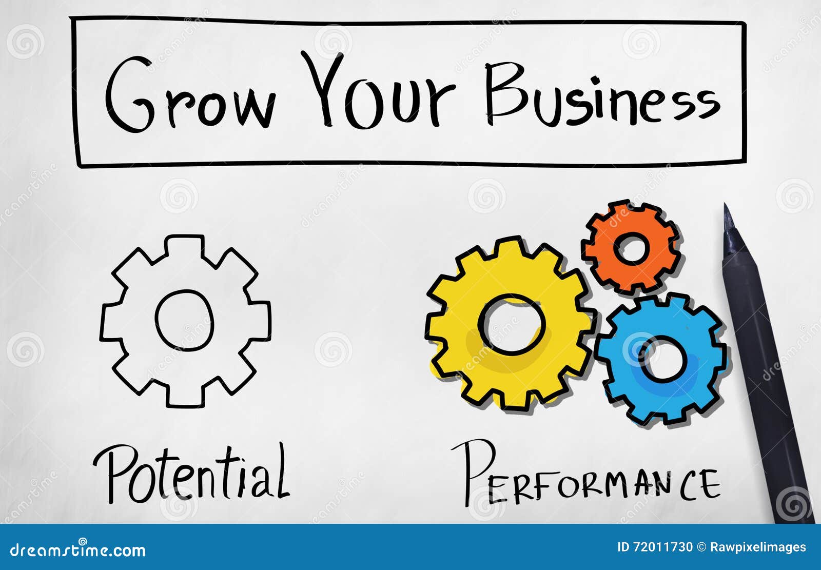 Potential Performance Efficiency Accomplishment Concept Stock Photo ...