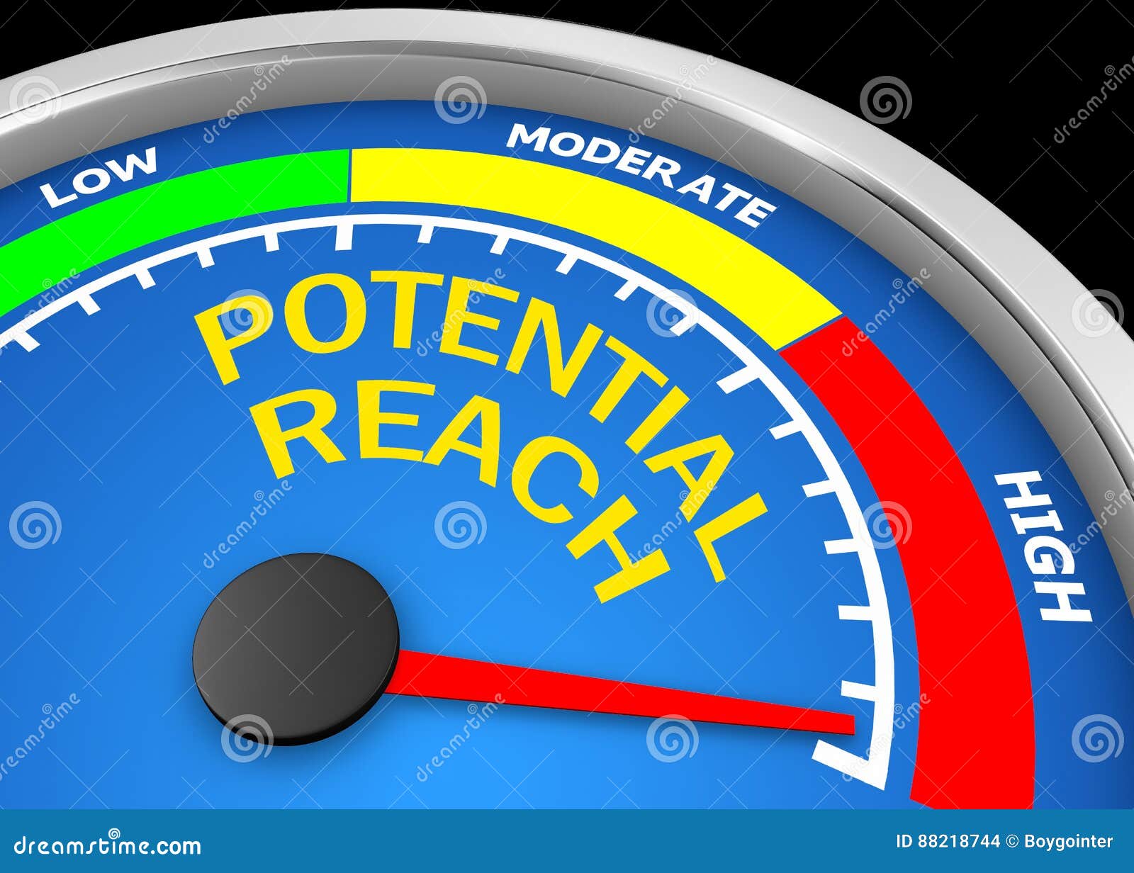 Potential reach stock illustration. Illustration of achievement - 88218744