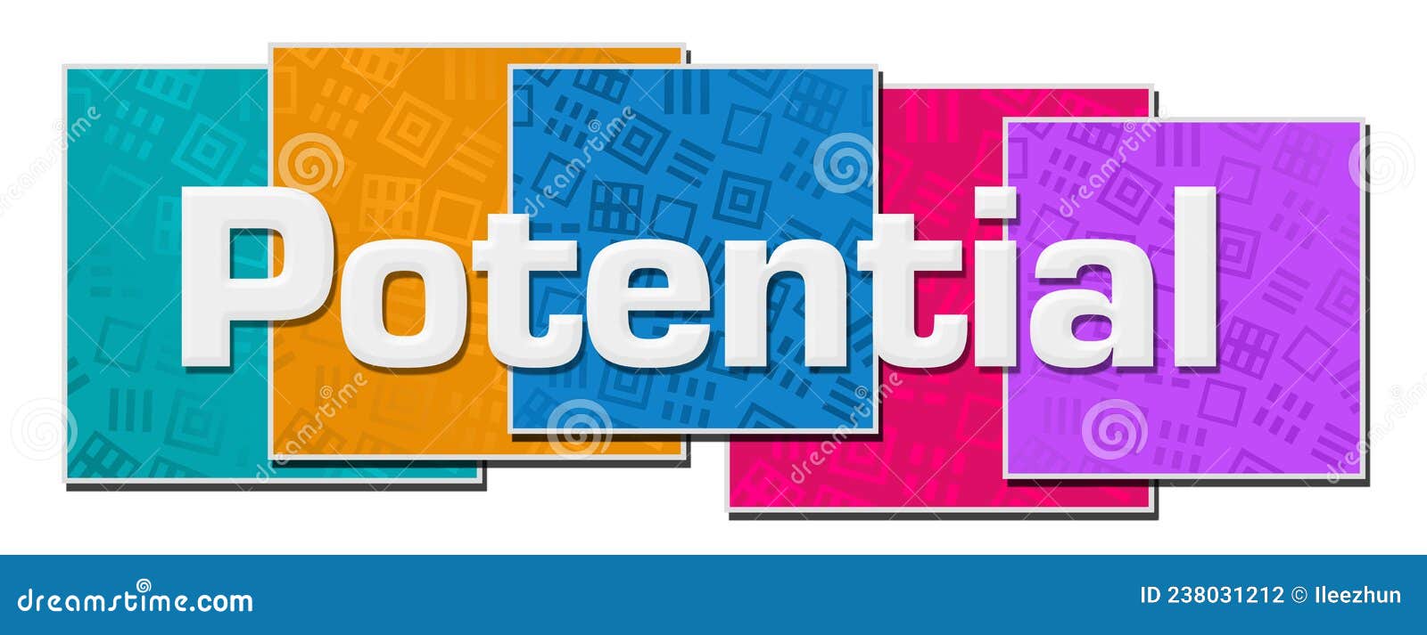 Potential Colorful Texture Blocks Stock Illustration - Illustration of ...