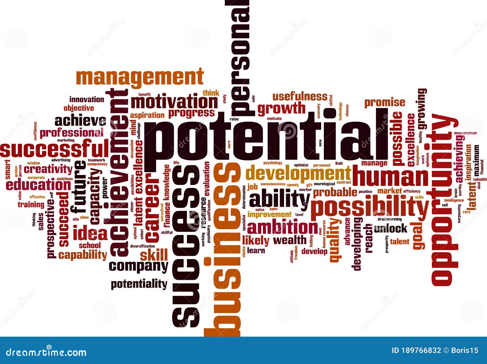 Potential word cloud stock vector. Illustration of potential - 189766832