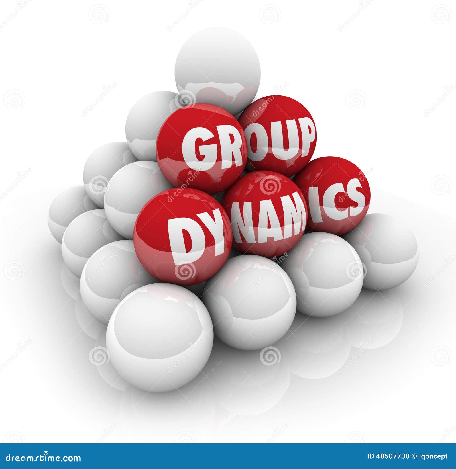 Potentiel D'organisation De Pyramide De Boule De Dynamique De Groupe ...