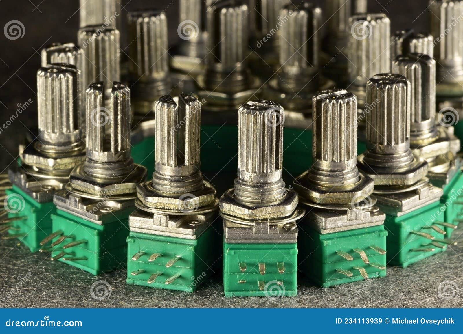 Potentiometers Variable Resistors Stock Image - Image of instrument ...