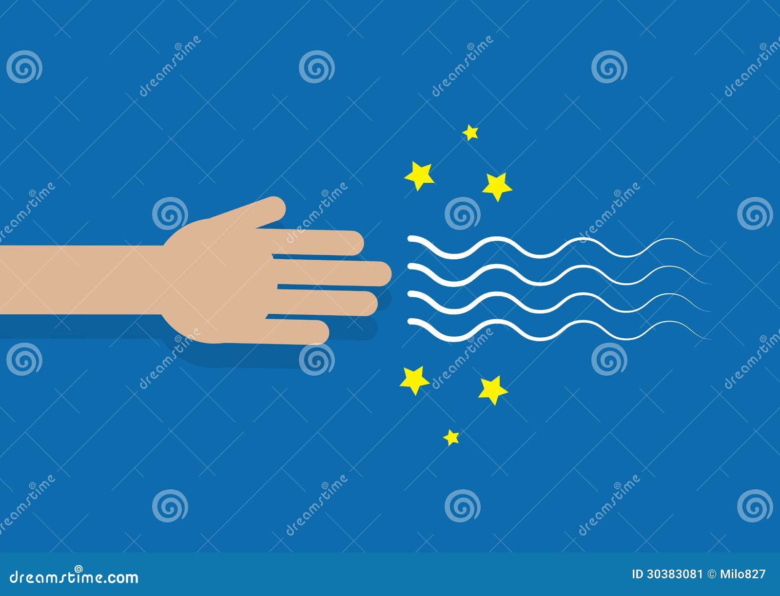 Poteri magici della mano illustrazione vettoriale. Illustrazione di ... Poteri magici della mano illustrazione vettoriale. Illustrazione di ...