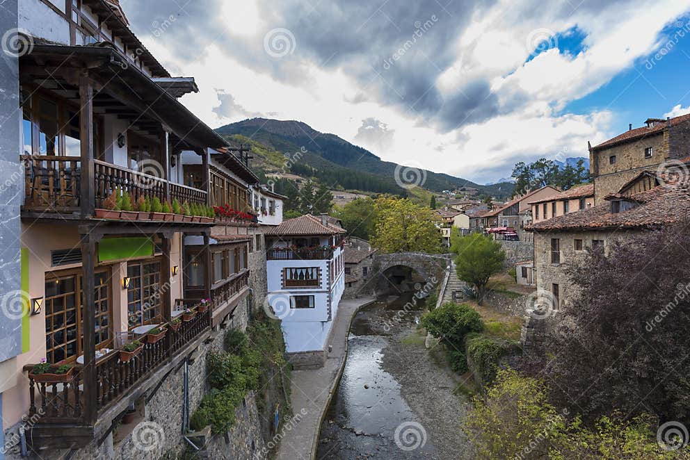 Potes Cantabria, Spain. stock image. Image of natural - 119390949
