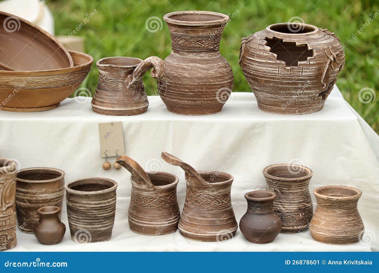 Potes De Arcilla Hechos a Mano Imagen de archivo - Imagen de europa ...