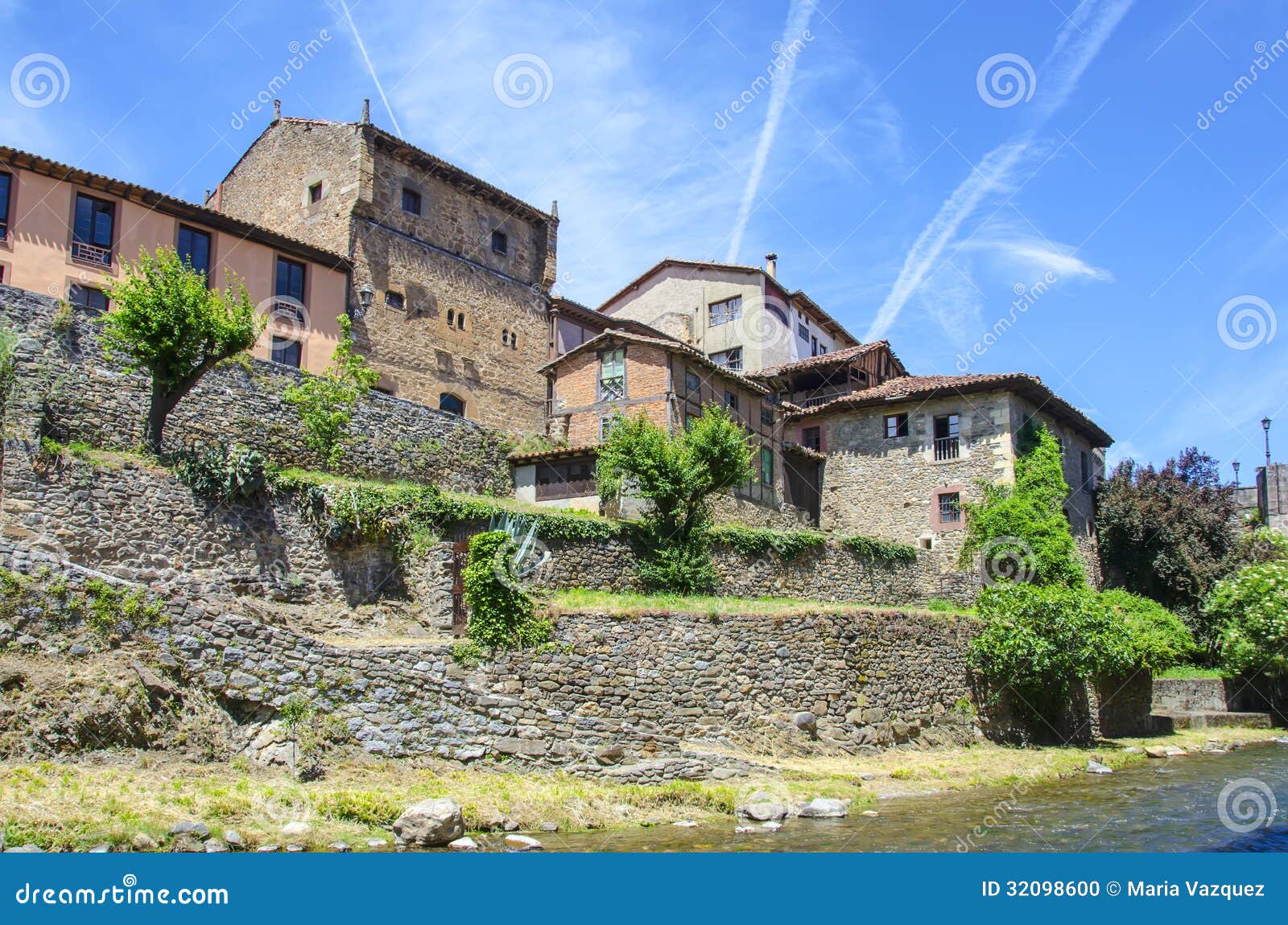 Potes, Spain stock photo. Image of antique, medieval - 32098600