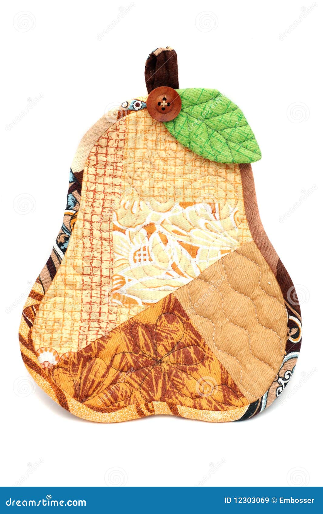Potholder pear stock image. Image of white, fabric, quilt - 12303069