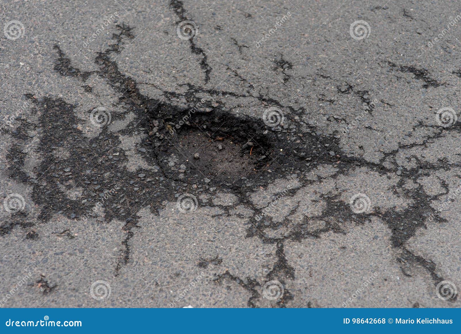 Pothole photo stock. Image du circulation, choc, route - 98642668
