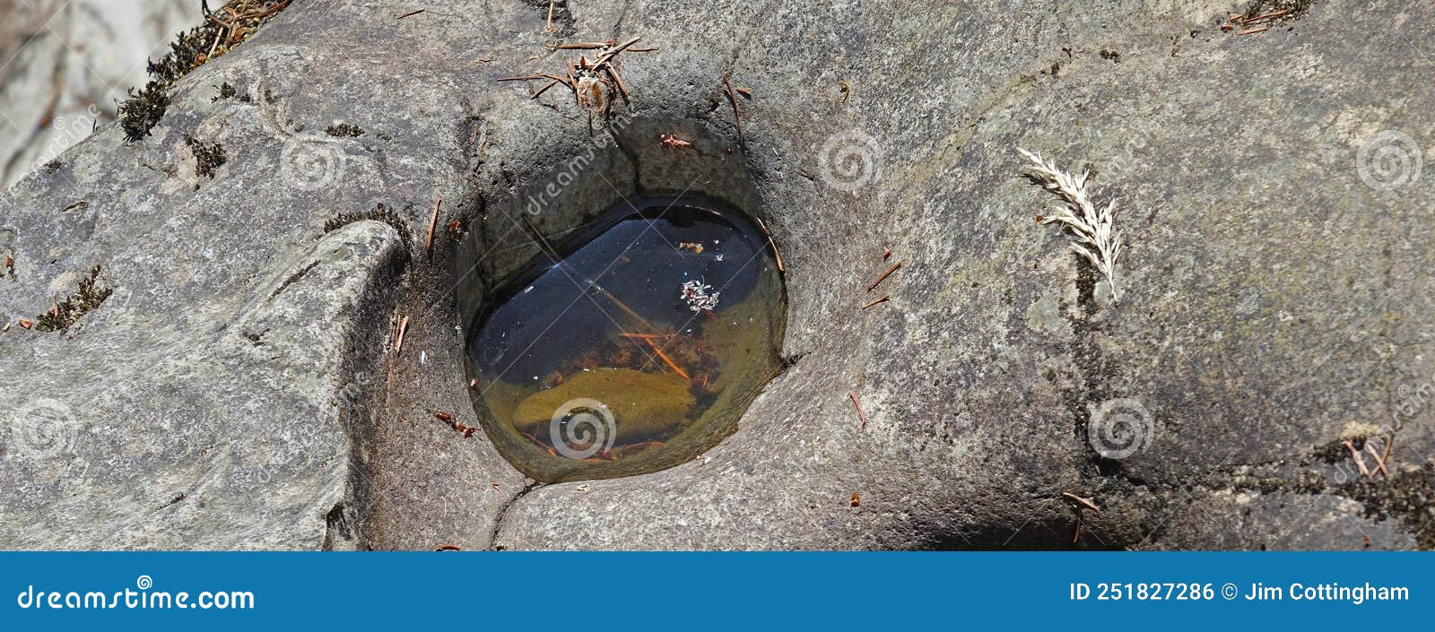 Pothole in Riverside Rock Formation Stock Photo - Image of river ...