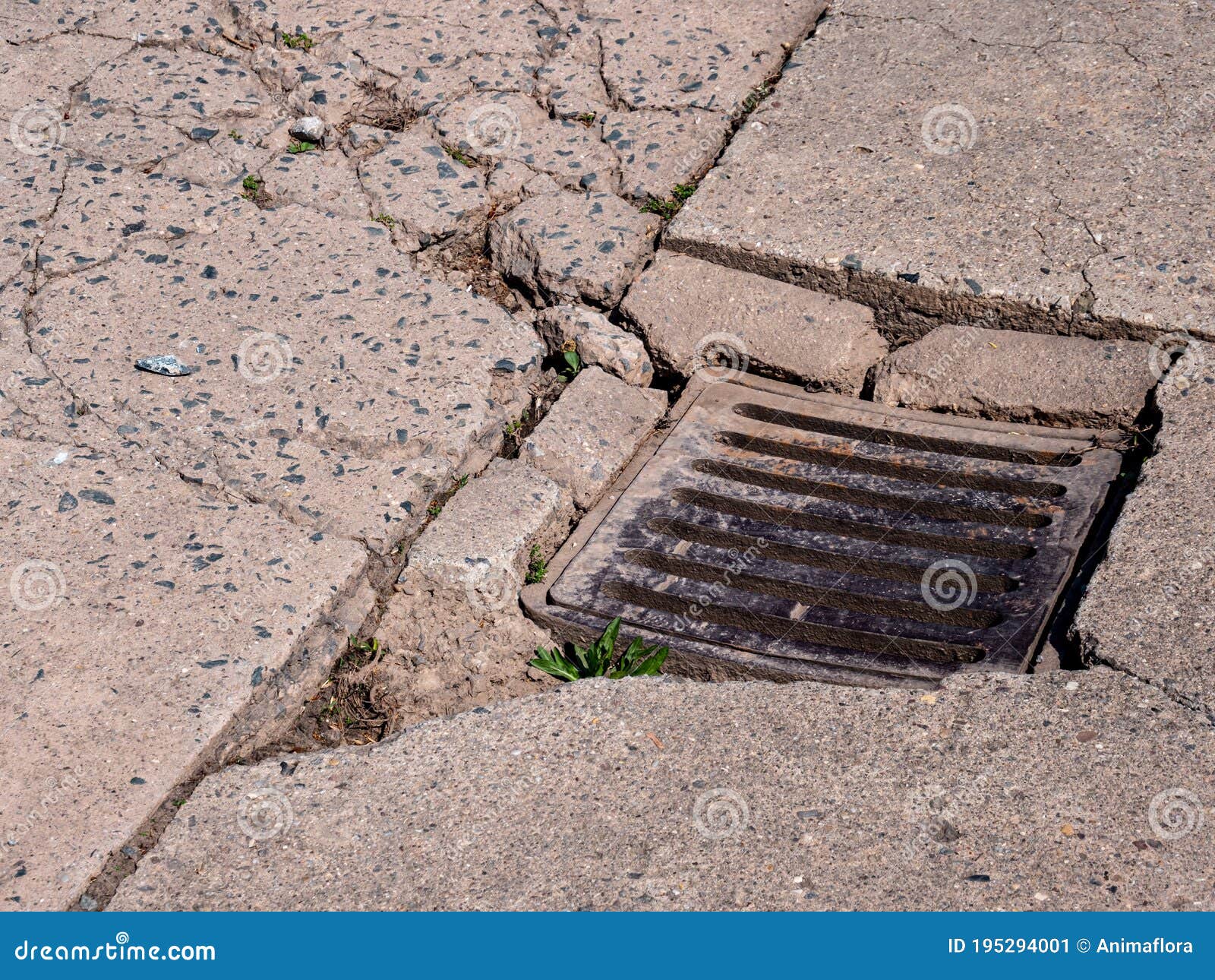 Pothole Road Damage in the Spring Stock Image - Image of cover, highway ...