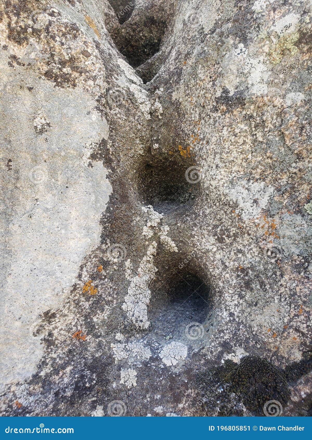 Potholes in rock formation stock image. Image of rock - 196805851