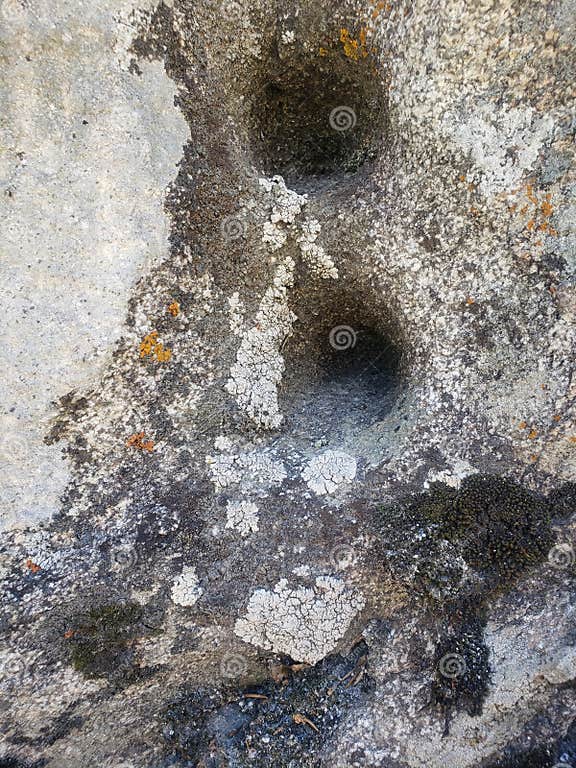 Potholes in rock formation stock photo. Image of geology - 196805900