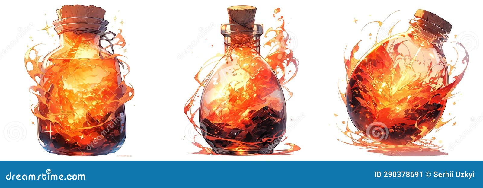 Potion bottle AI Generated stock image. Image of sorcery - 290378691