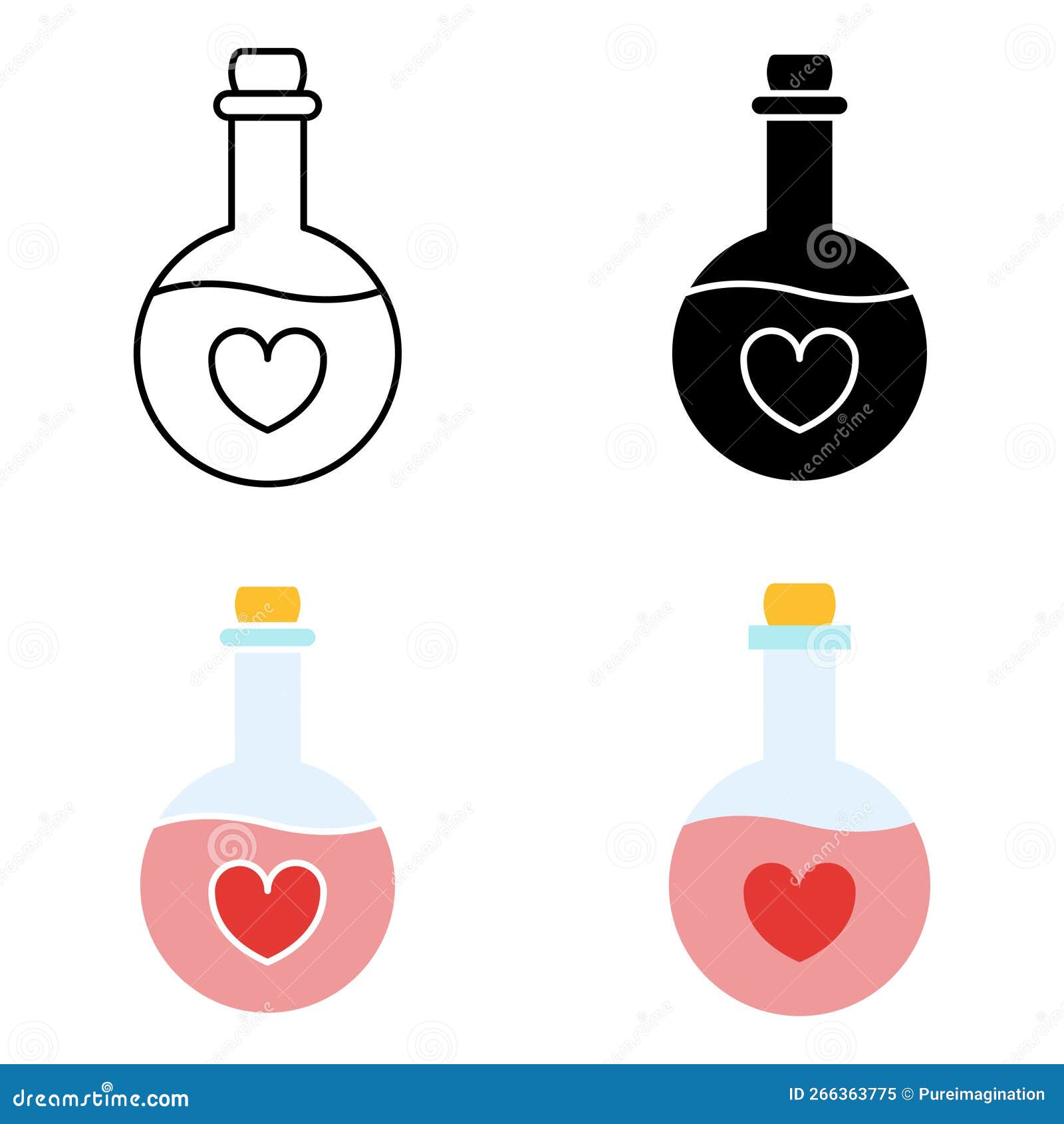 Potion in Flat Style Isolated Stock Vector - Illustration of ...