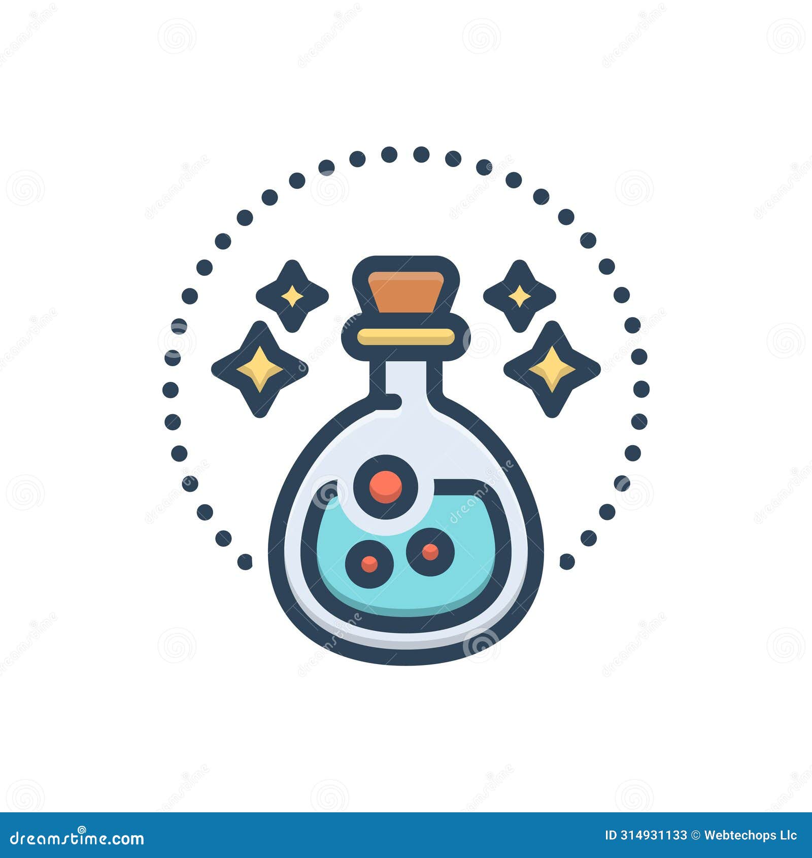 Color Illustration Icon for Potion, Medicine and Chemical Stock Vector ...