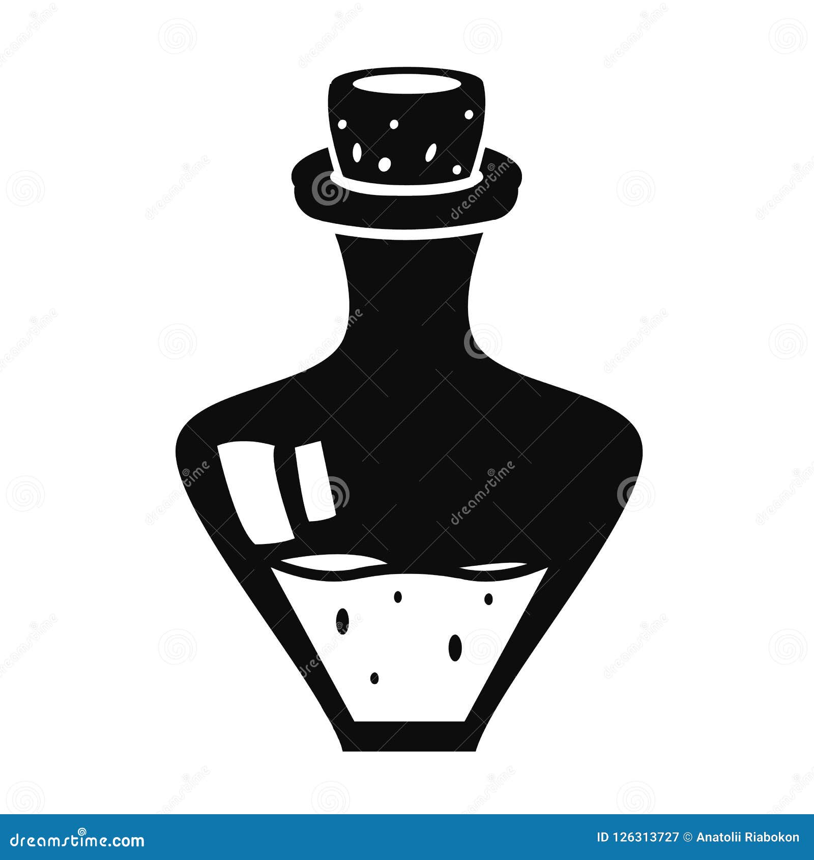 Potion icon, simple style stock vector. Illustration of abstract ...