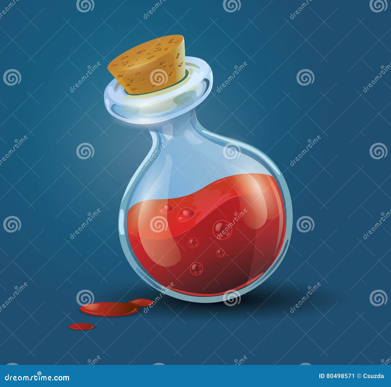 Potion illustration stock vector. Illustration of bottle - 80498571