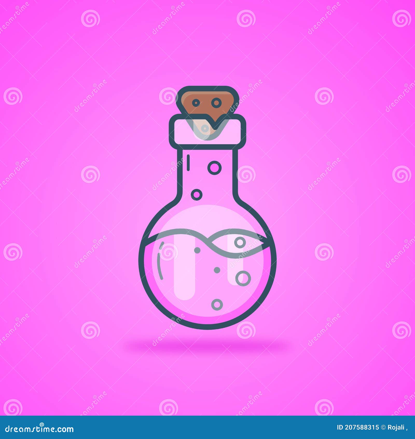 Potion Science Illustration with a Science Education Stock Vector ...